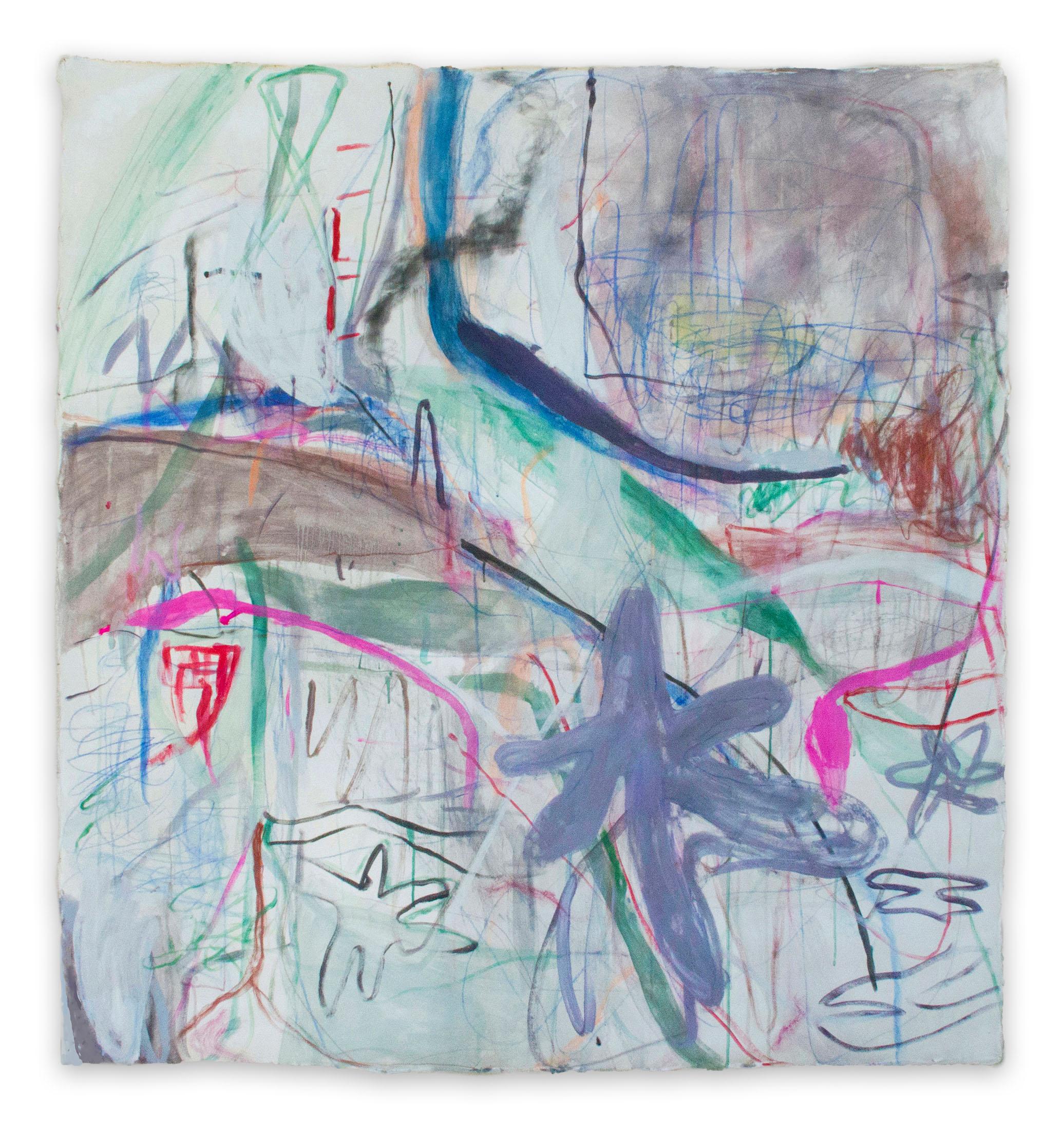 Macha Poynder - Be My Blue Bird (Abstract Expressionism painting) For ...