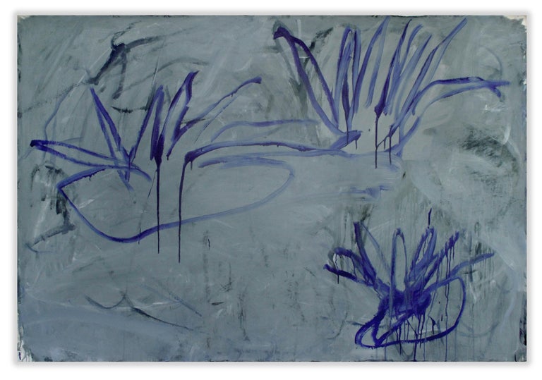 Macha Poynder - Topography of Blue Rebellion (Abstract painting) For ...