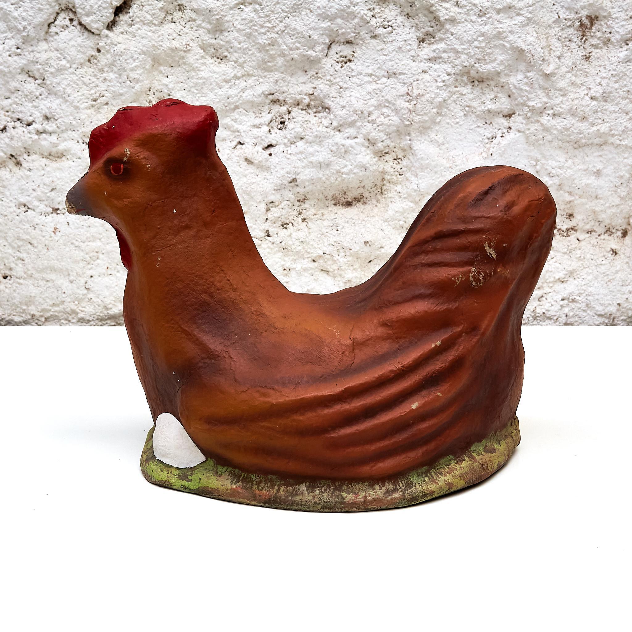 Mache Paper Chicken, circa 1970 For Sale at 1stDibs