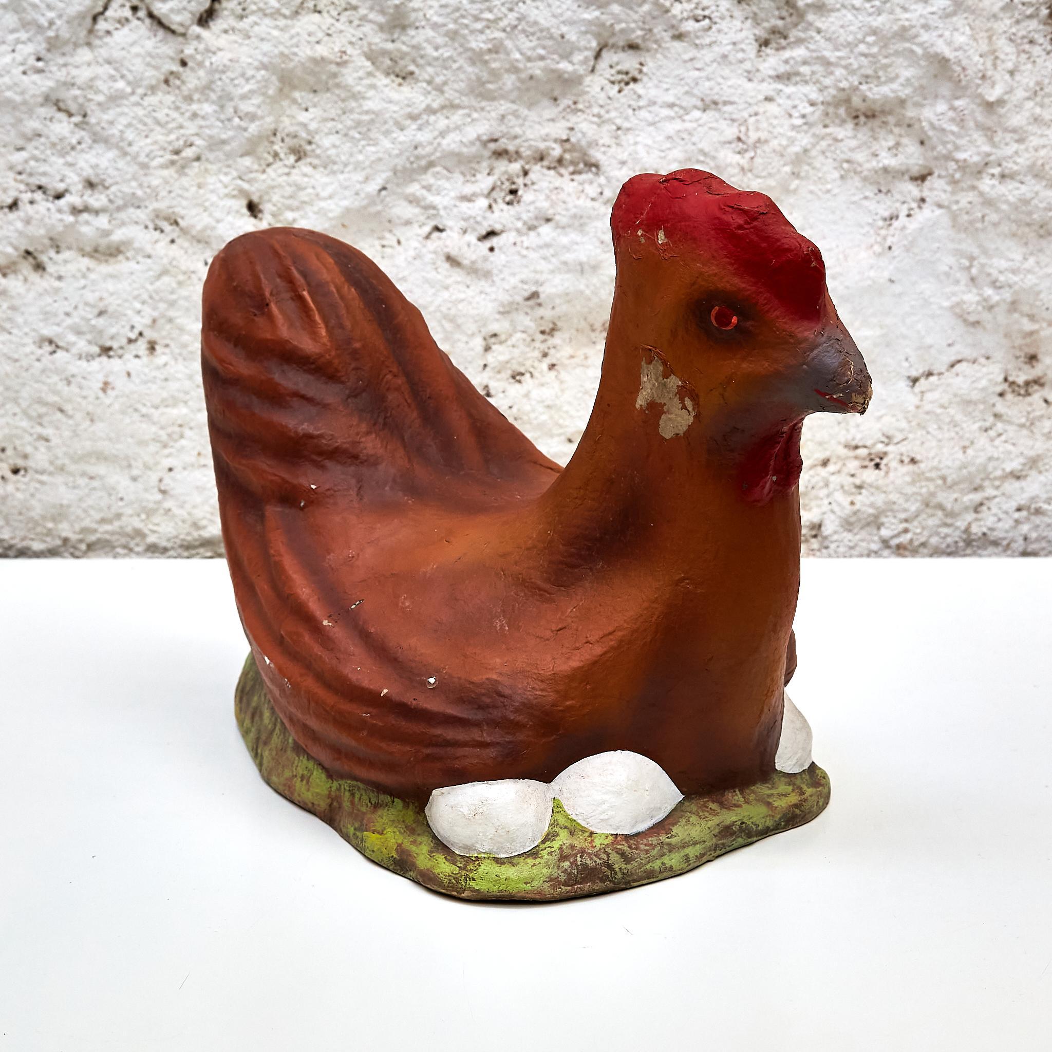Mache Paper Chicken, circa 1970 For Sale at 1stDibs