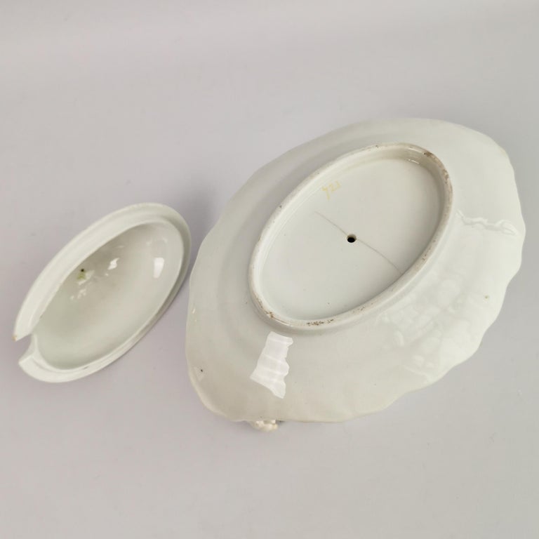 Machin Porcelain Dessert Service, Moustache Shape, White, Birds ...