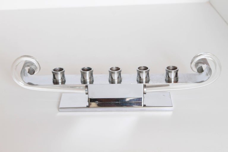 Machine Age Deco Candelabrum James Amster for Carol Stupell w/ Original ...