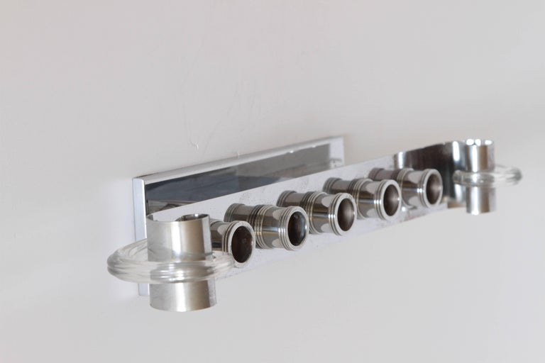 Machine Age Deco Candelabrum James Amster for Carol Stupell w/ Original ...