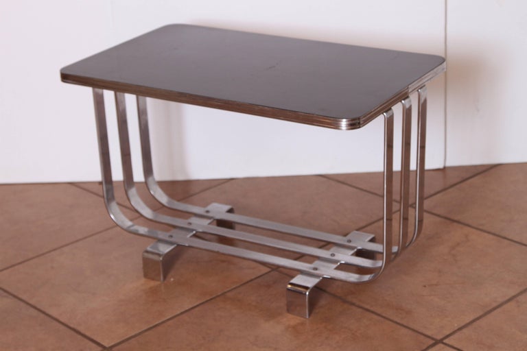 Machine Age Art Deco KEM Weber Lloyd Chromium Furniture Cocktail Table ...