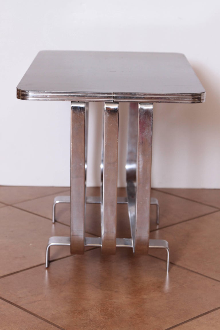 Machine Age Art Deco KEM Weber Lloyd Chromium Furniture Cocktail Table ...