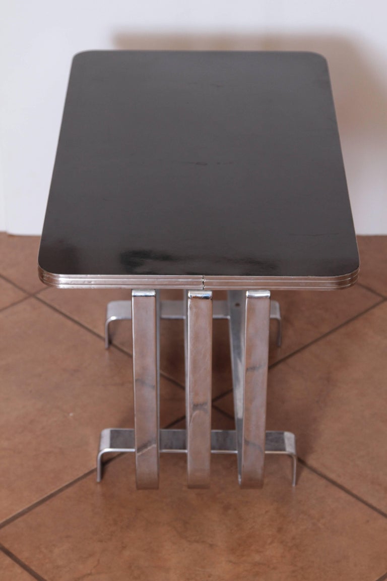 Machine Age Art Deco KEM Weber Lloyd Chromium Furniture Cocktail Table ...