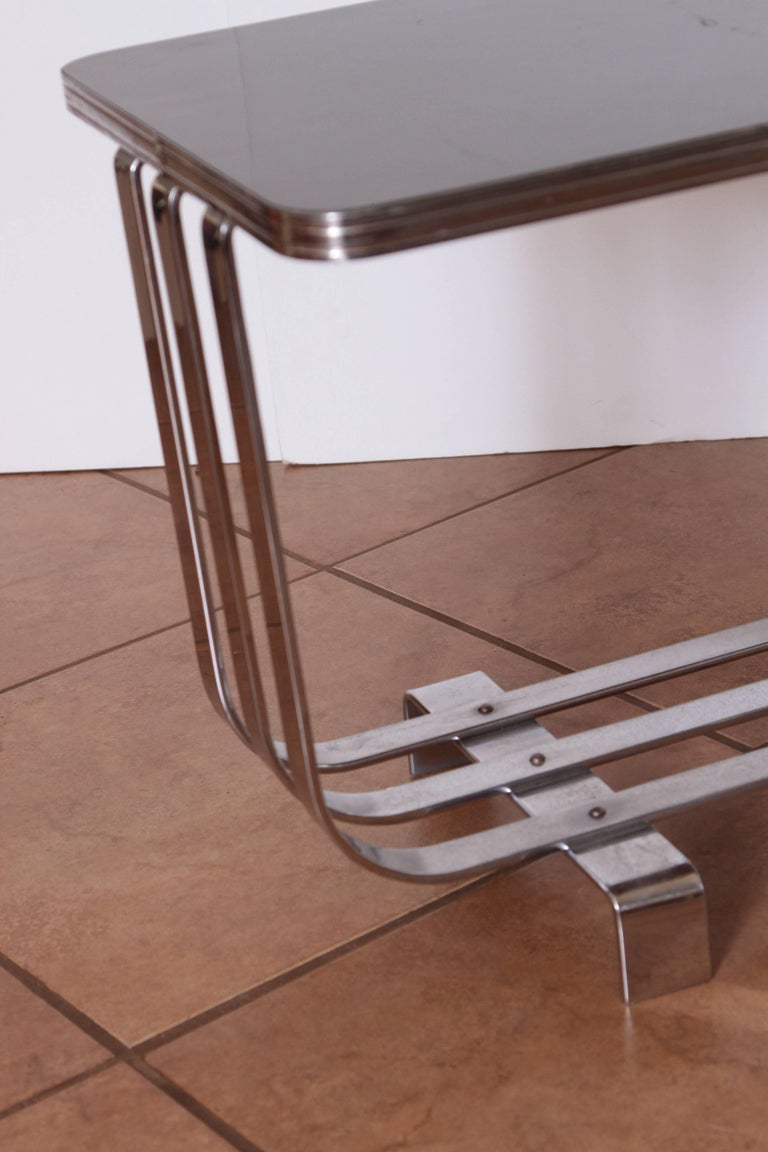 Machine Age Art Deco KEM Weber Lloyd Chromium Furniture Cocktail Table ...
