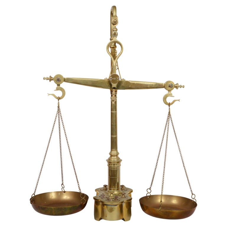 Maco Braga Brass Apothecary Balance Scale For Sale at 1stDibs