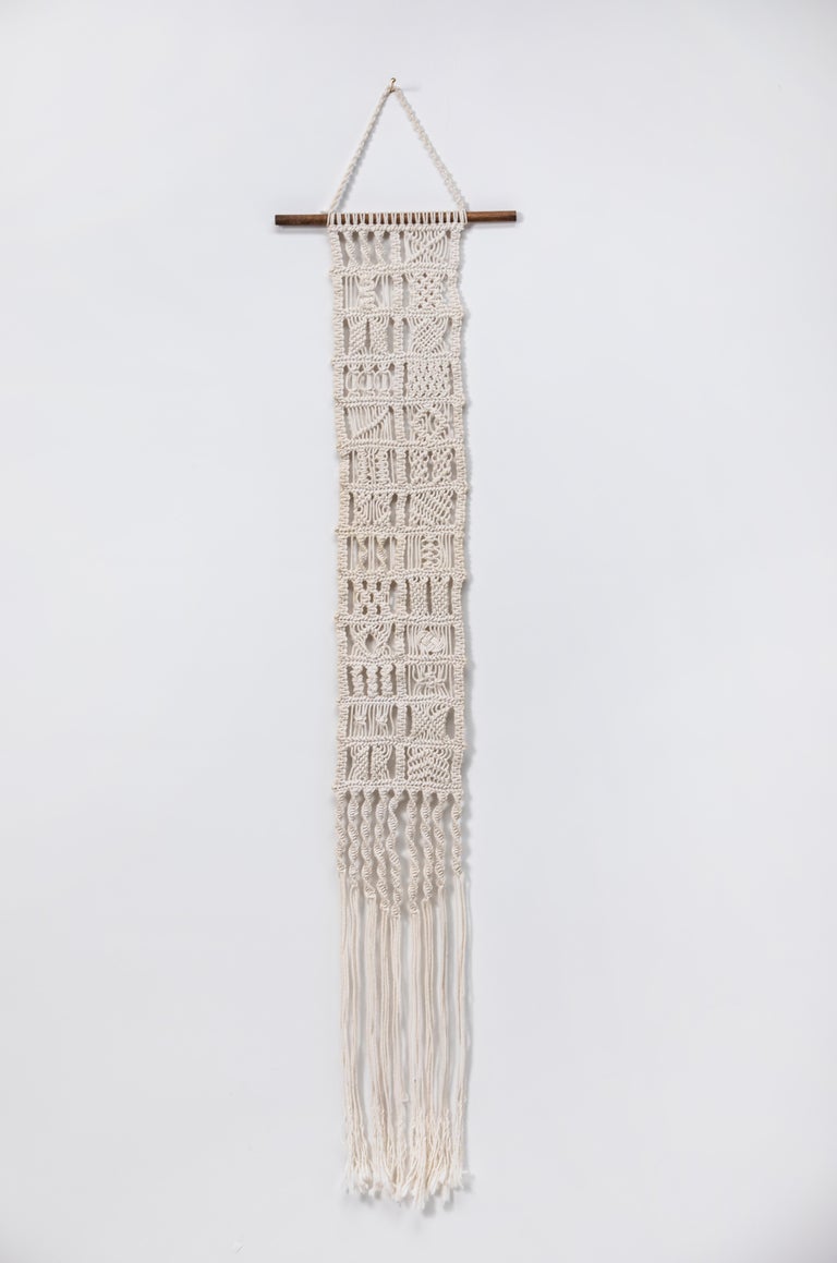 Macrame Wall Hanging Art Sampler For Sale at 1stDibs