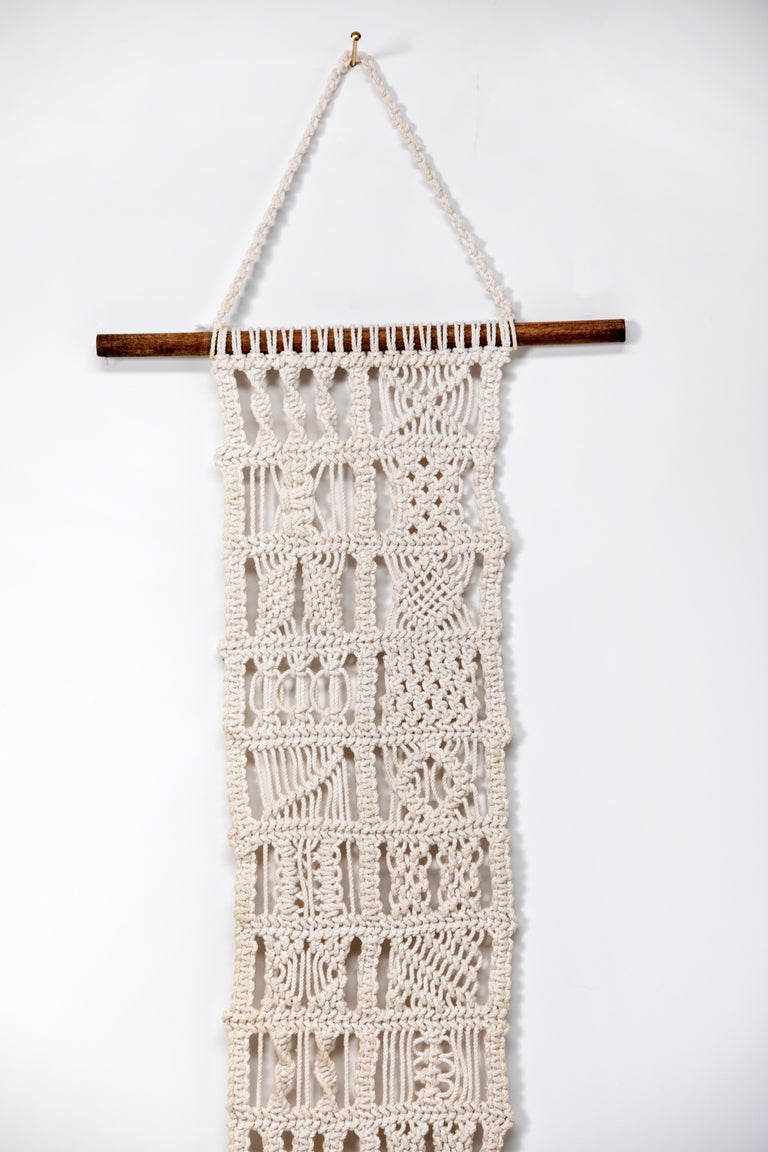Macrame Wall Hanging Art Sampler For Sale at 1stDibs