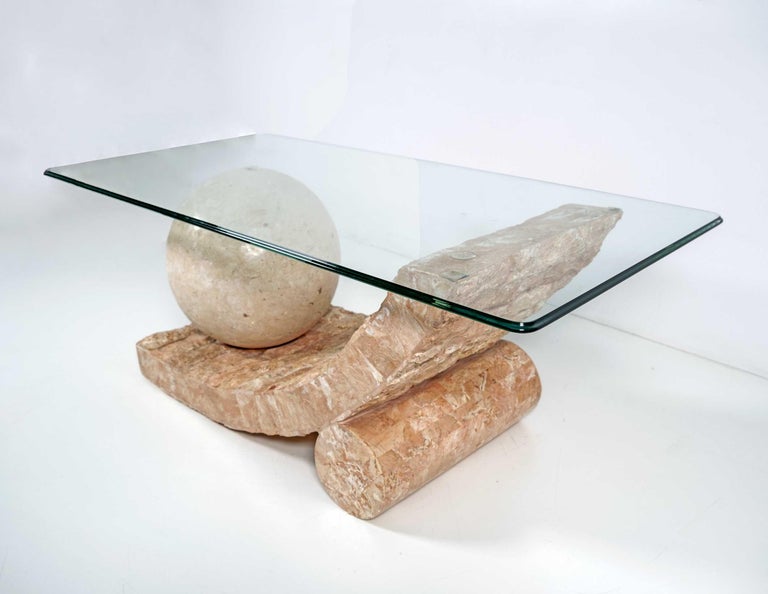 Mactan Stone Coffee Table by Magnussen Ponte, 1980s For Sale at 1stDibs