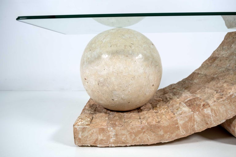 Mactan Stone Coffee Table by Magnussen Ponte, 1980s For Sale at 1stDibs