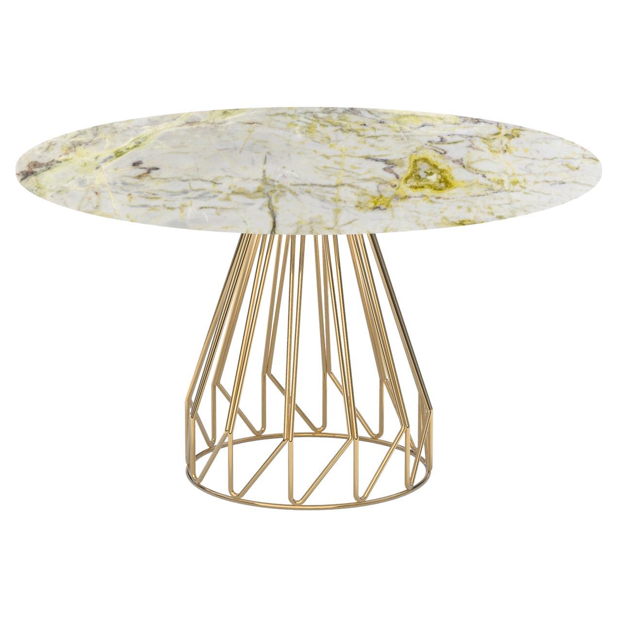 Madama Verde Alpi Marble Table by Lapiegawd For Sale at 1stDibs