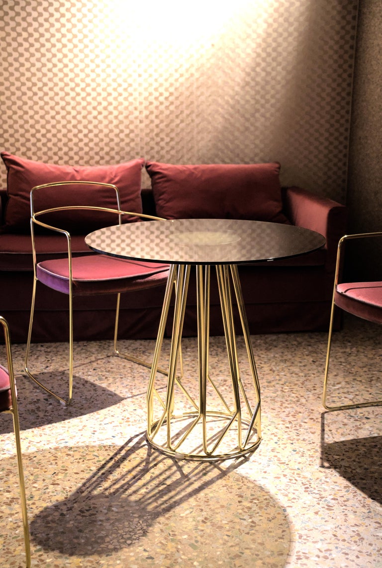 Madama Verde Alpi Marble Table by Lapiegawd For Sale at 1stDibs