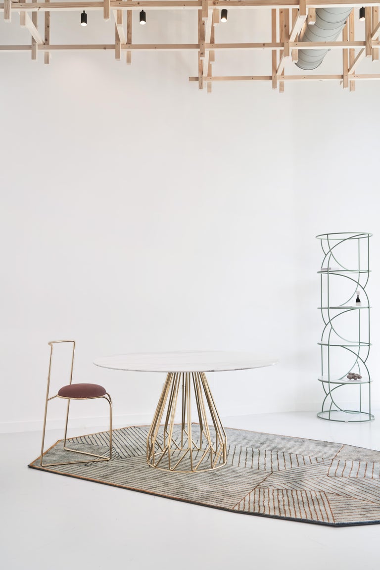 Madama Verde Alpi Marble Table by Lapiegawd For Sale at 1stDibs