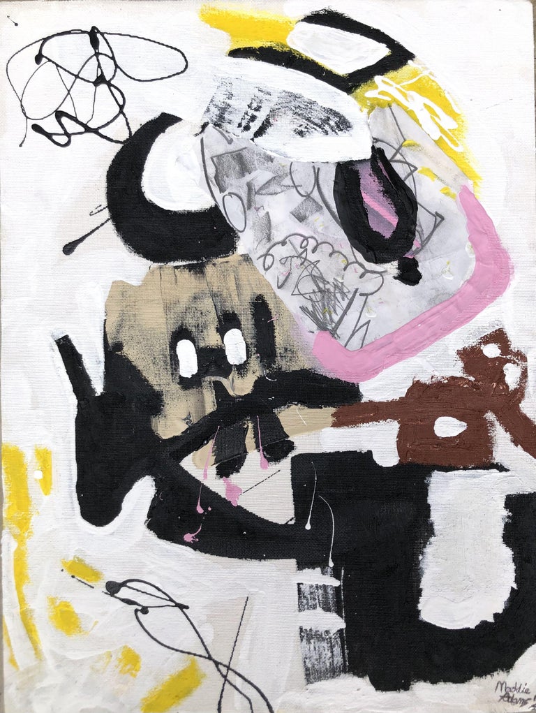 Maddie Adams - "Consisto 1A", Mixed Media on Wood Panel For Sale at 1stDibs