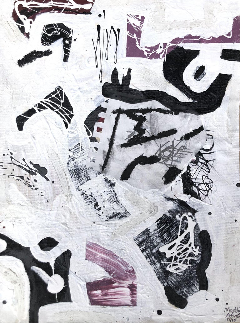 Maddie Adams - "Forma 1A", Mixed Media on Wood Panel For Sale at 1stDibs