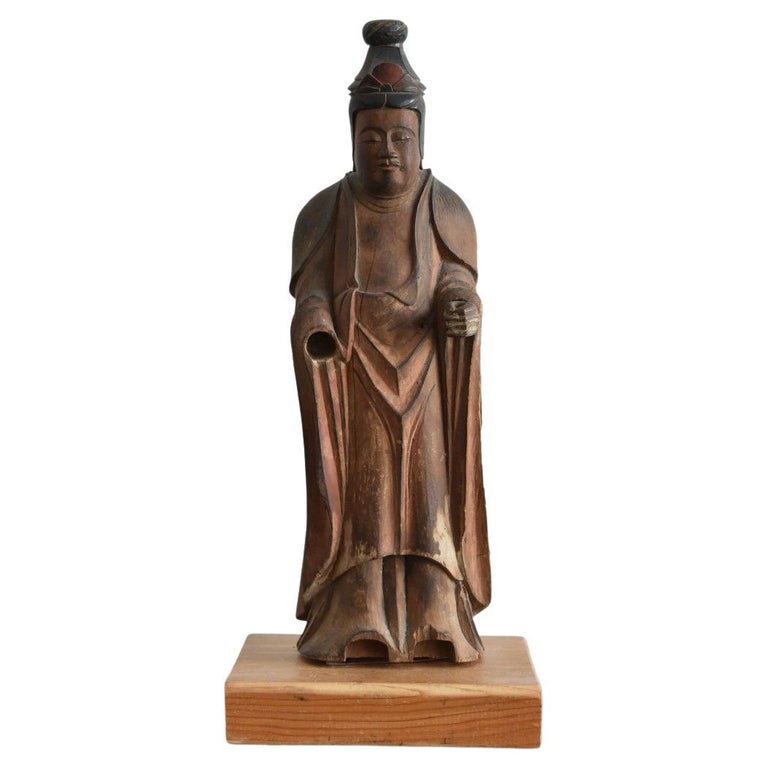 Made in 1599 Beautiful Wooden Buddha Statue / Bodhisattva / Edo Period ...