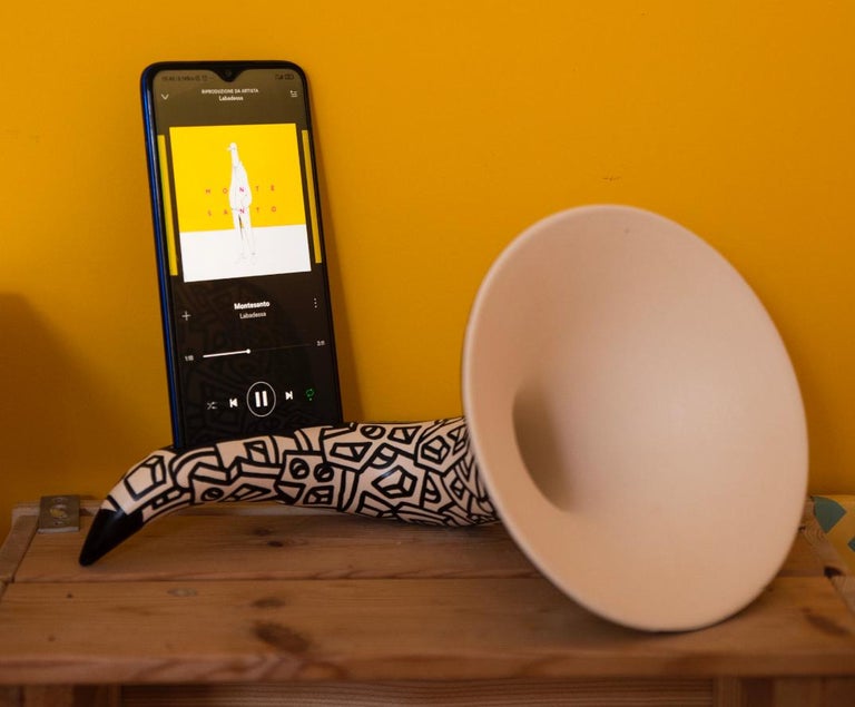 Made in Italy Sound Amplifier, Haring like Ceramics, Customizable ...