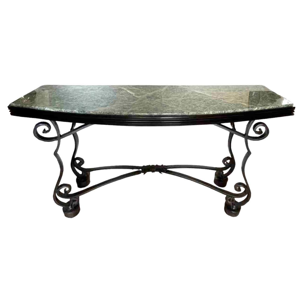 Hand Forged Iron Console Table at 1stDibs