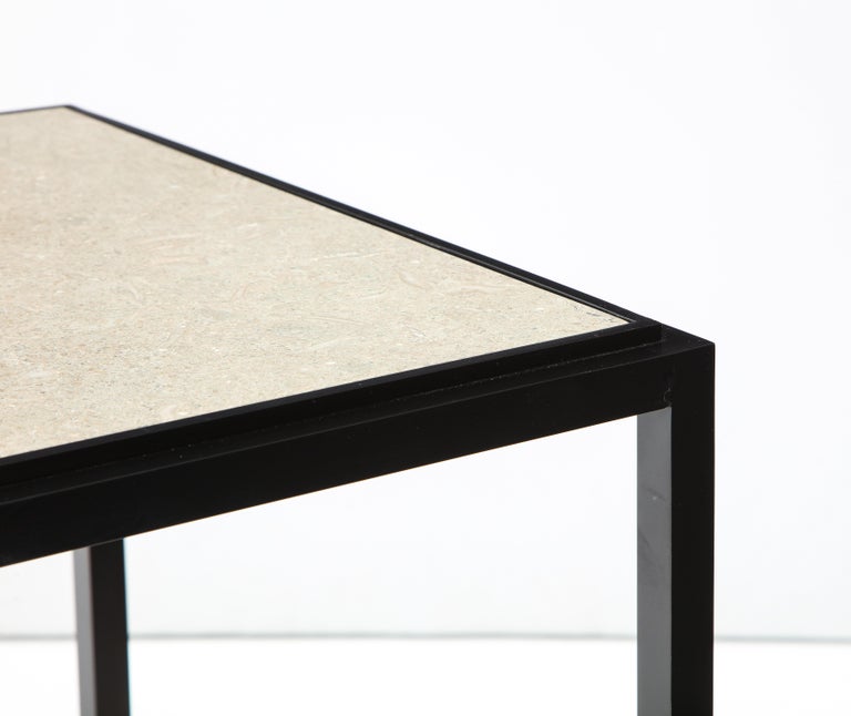 Made to Order Stone Top Side Table/Console with Solid Metal Base For ...