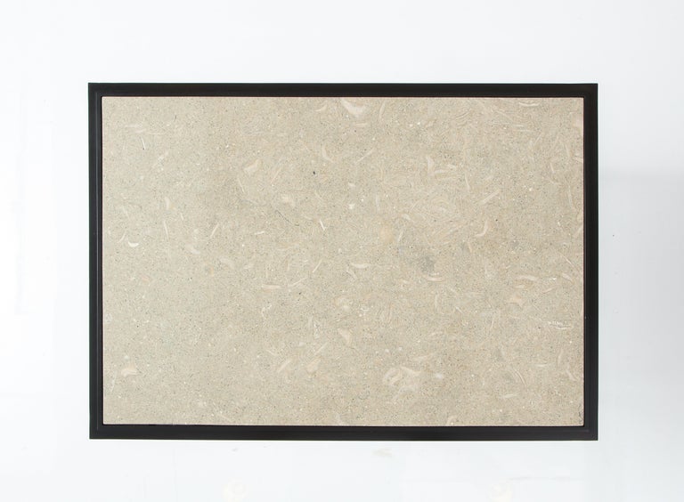 Made to Order Stone Top Side Table/Console with Solid Metal Base For ...