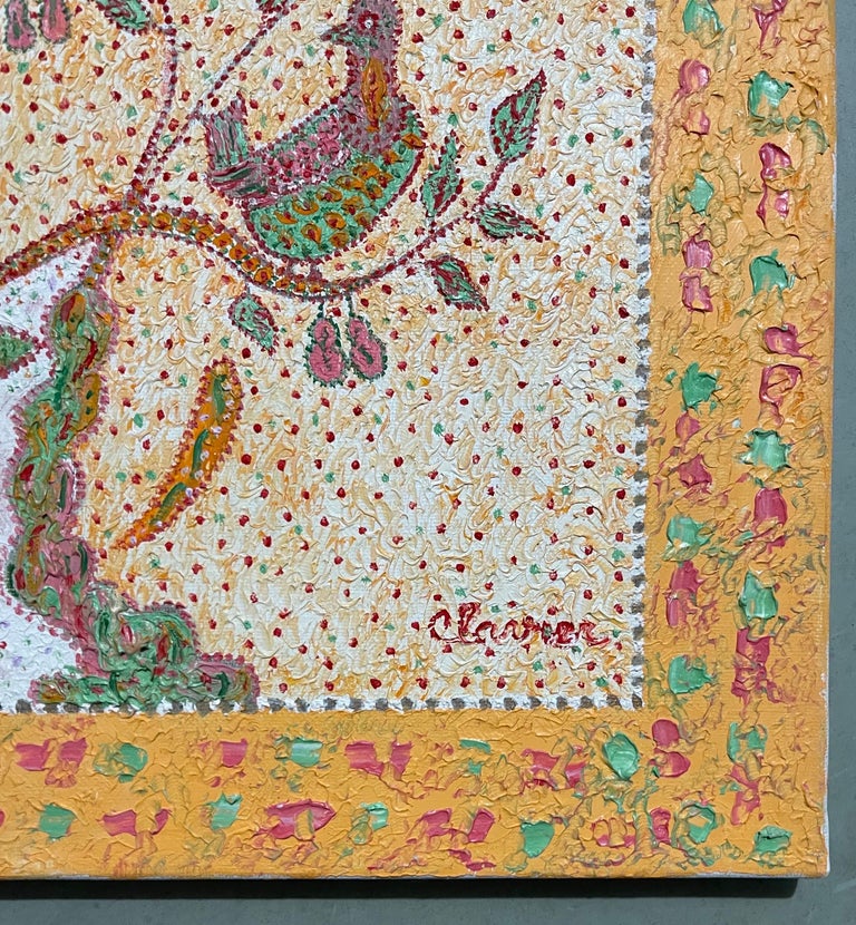 Madeline Christine Clavier - Whimsical French Folk Art, Naive, Oil ...