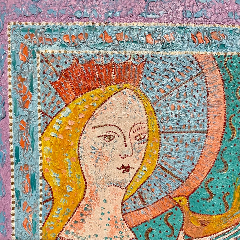 Madeline Christine Clavier - Whimsical French Folk Art, Naive, Oil ...