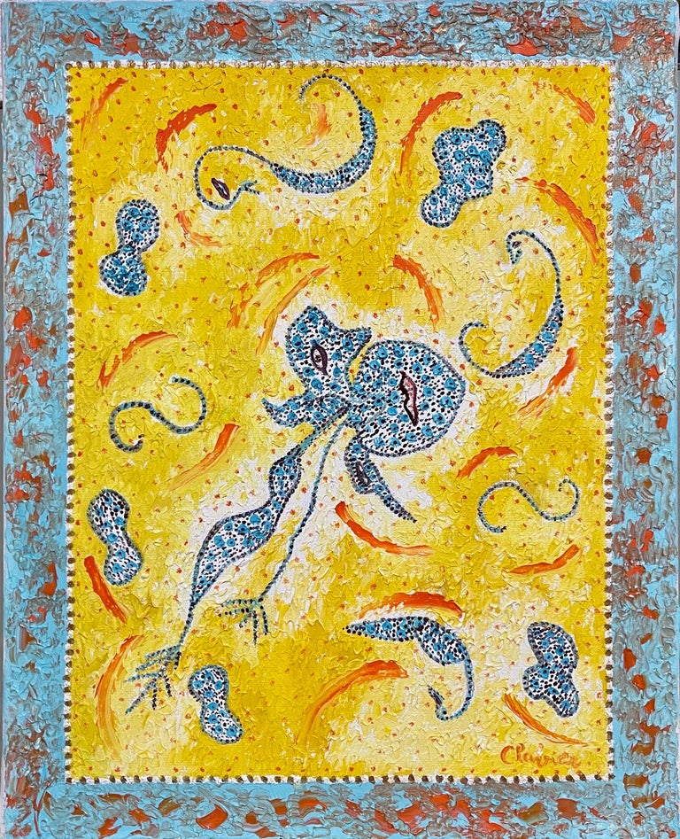 Madeline Christine Clavier - Whimsical French Folk Art, Naive, Oil ...