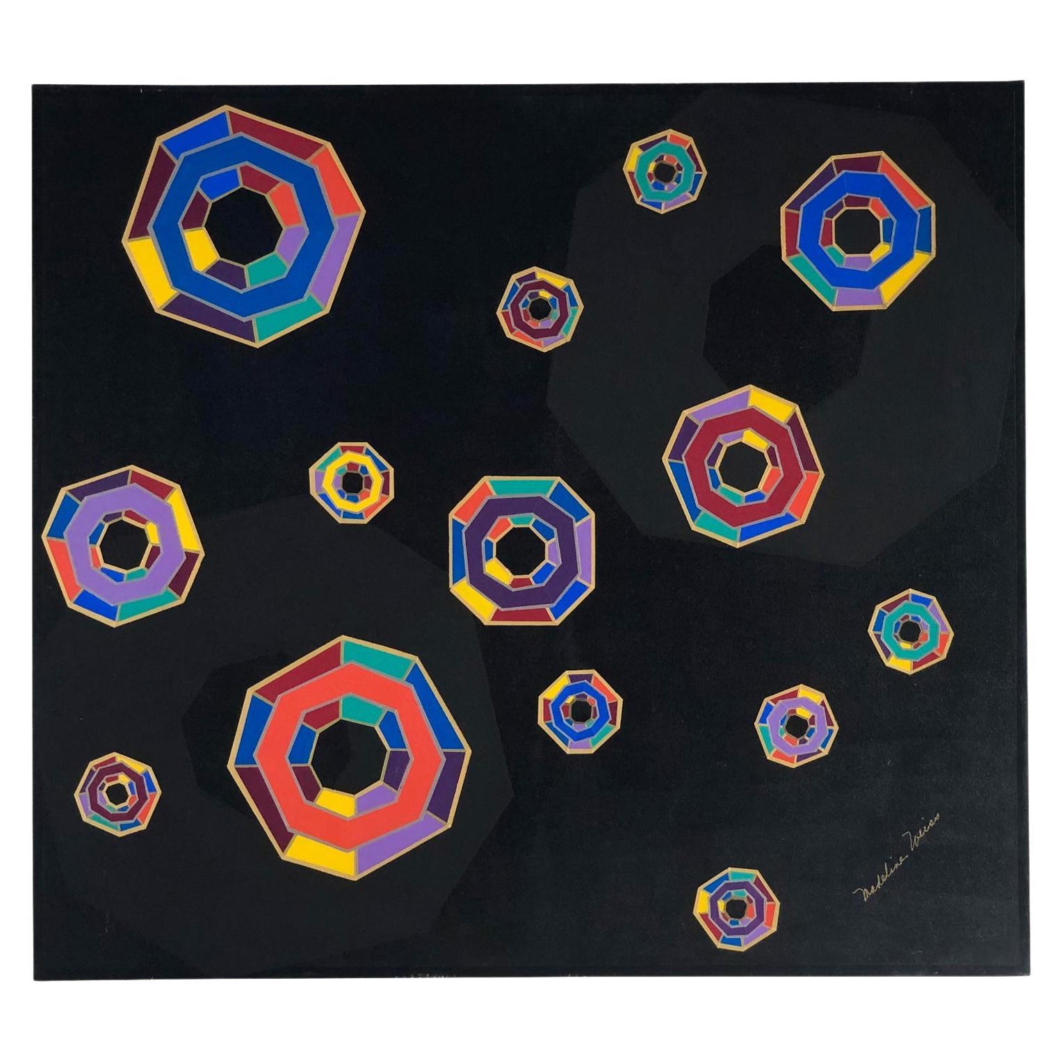 Arcylic on Board Painting by Madeline Weiss For Sale at 1stDibs