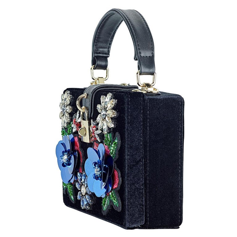 Madison Box Bag Black For Sale at 1stDibs