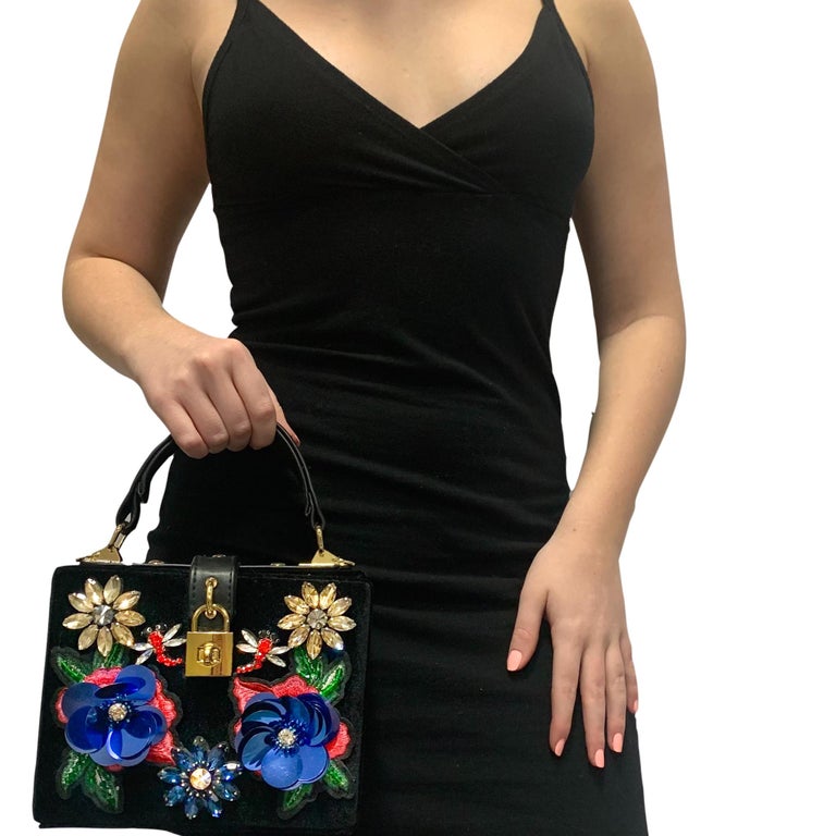 Madison Box Bag Black For Sale at 1stDibs