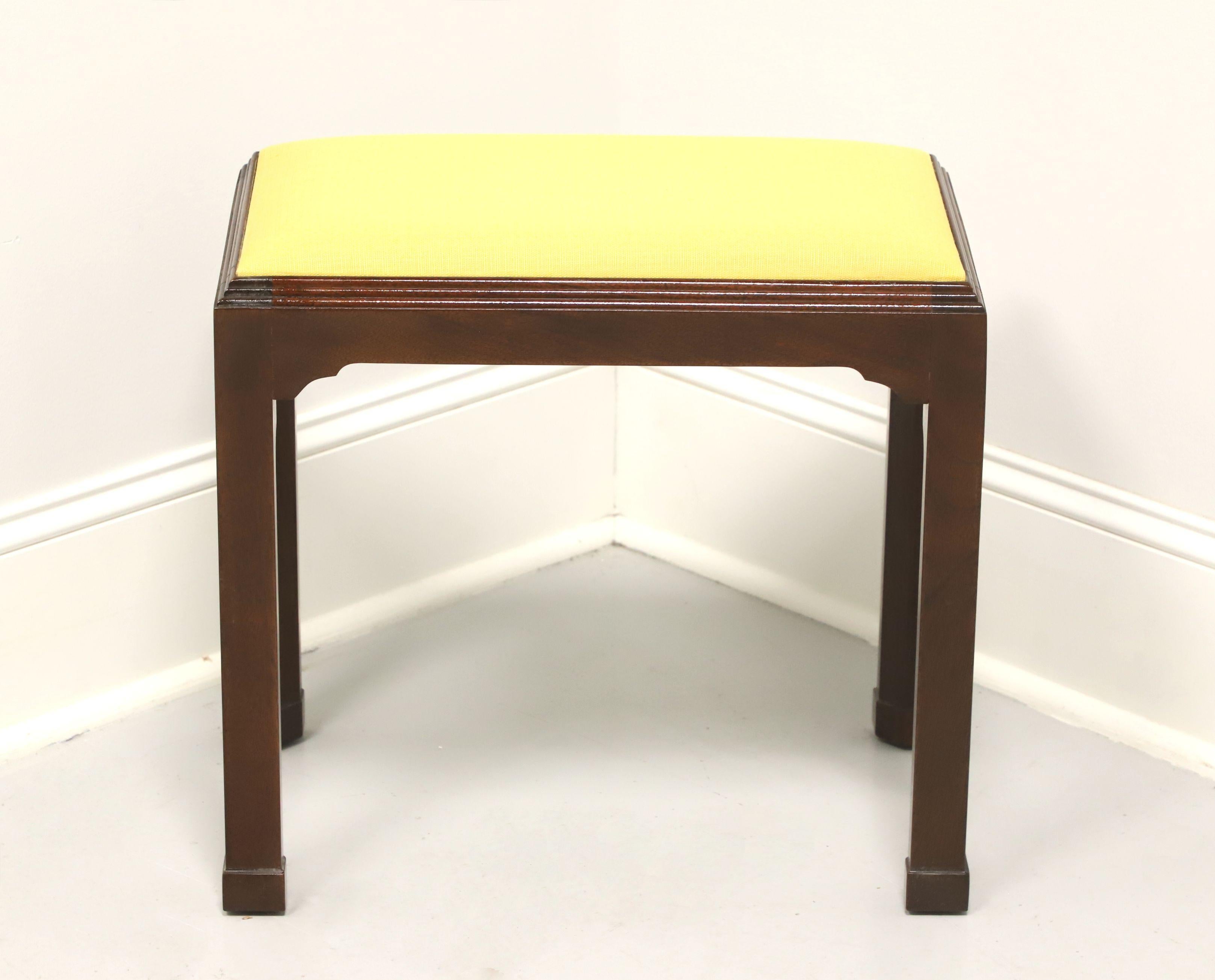 MADISON SQUARE Mahogany Chippendale Style Footstool Bench at 1stDibs