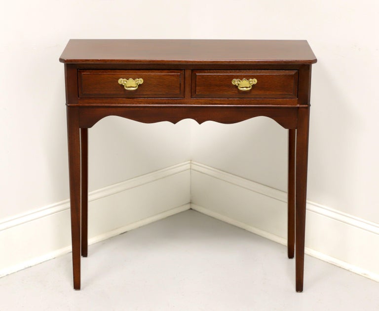 MADISON SQUARE Mahogany Traditional Small Console Table - B at 1stDibs