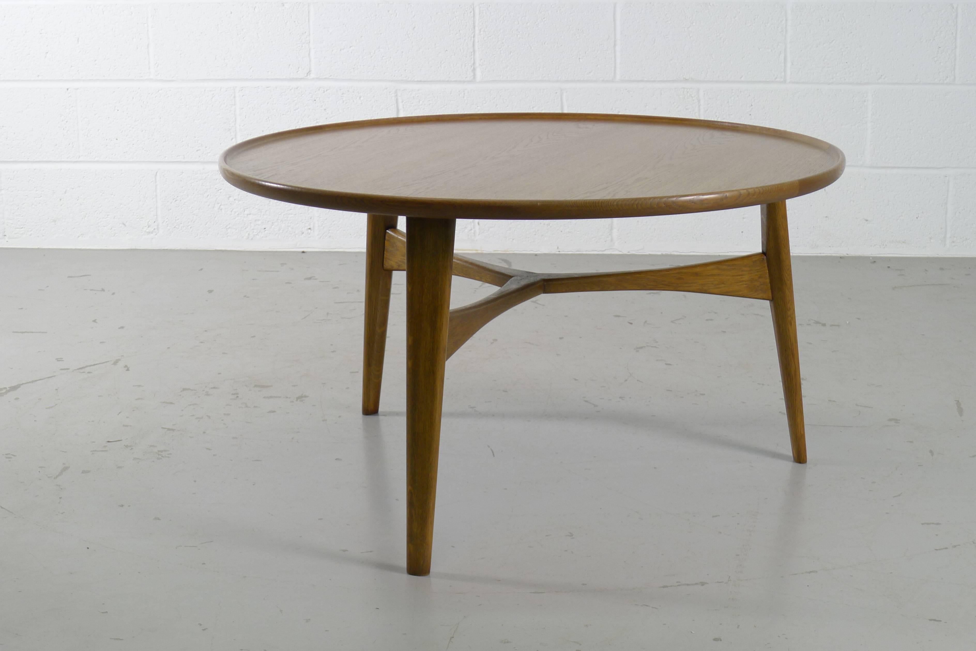Madsen and Larsen for Willy Beck, Oak Wood Coffee Table with Label ...