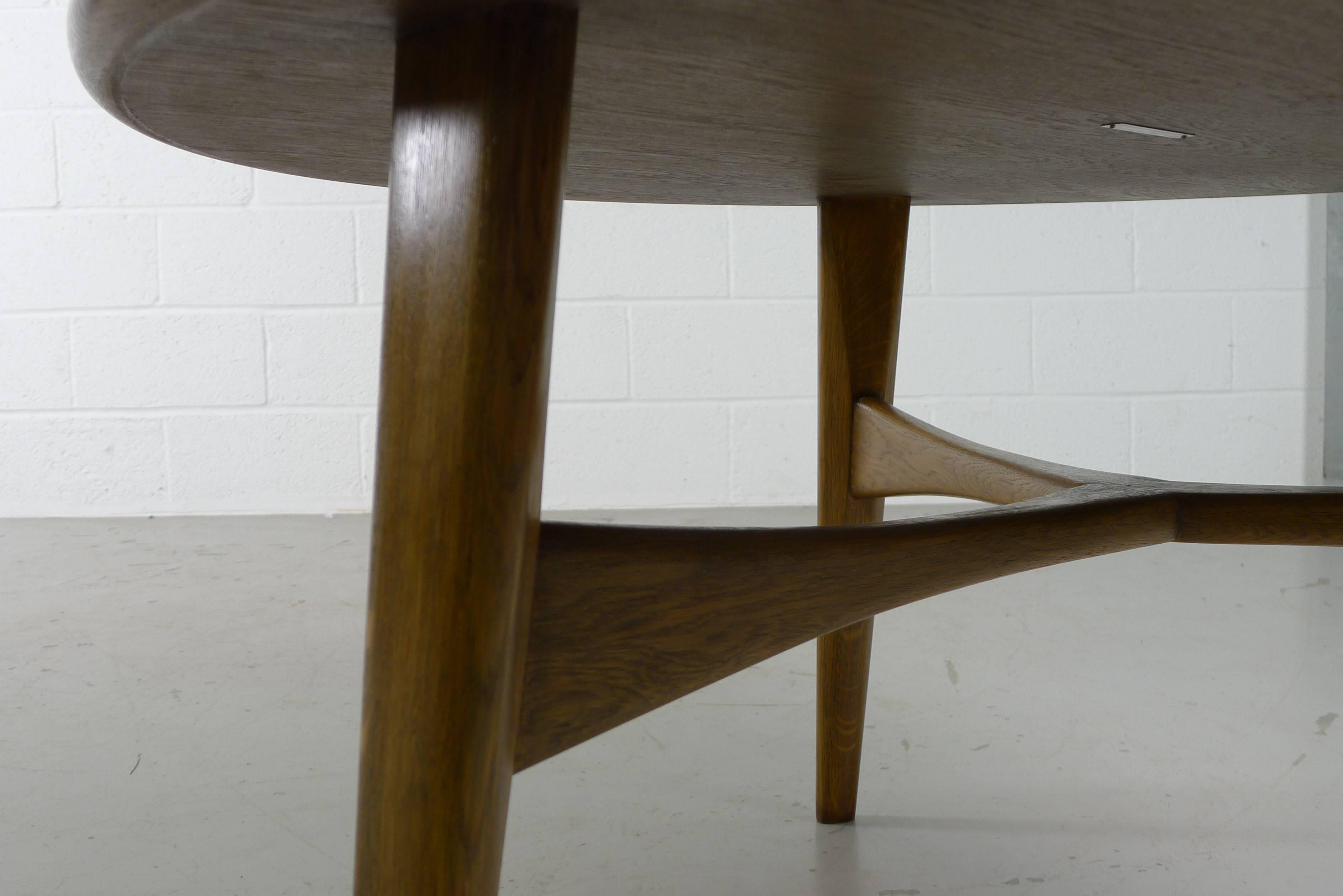 Madsen and Larsen for Willy Beck, Oak Wood Coffee Table with Label ...