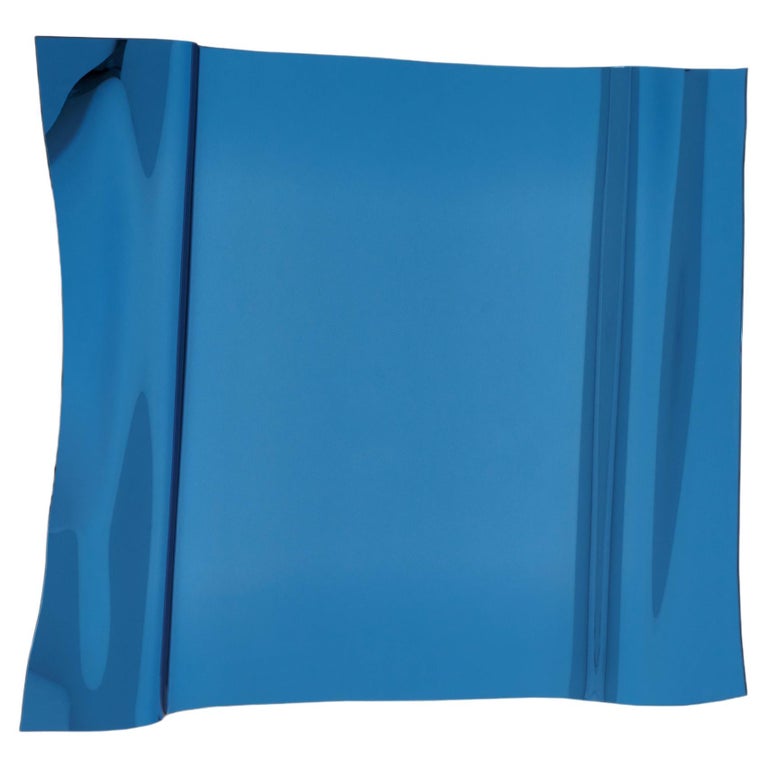 Maestrale Blue Folded Mirror by Piero Lissoni for Glas Italia For Sale ...