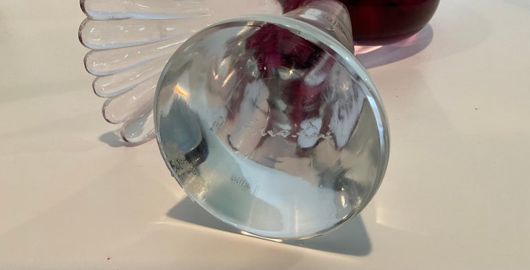 Maestro Renato Anatra Large Sommerso Murano Art Glass Bird Sculpture ...