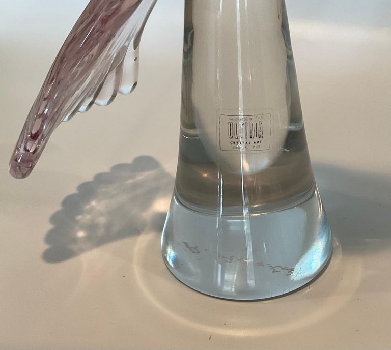 Maestro Renato Anatra Large Sommerso Murano Art Glass Bird Sculpture ...