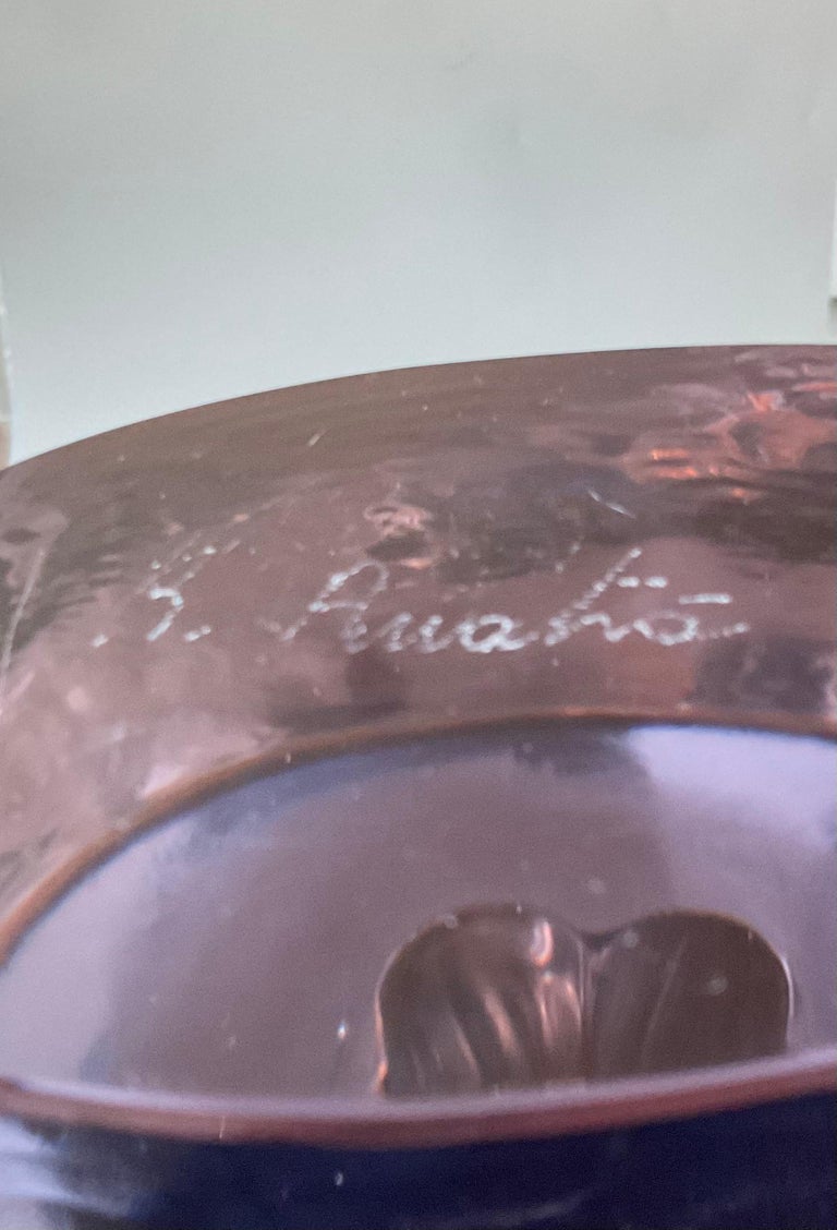 Maestro Renato Anatra Purple Entwined Murano Glass Couple Figure ...