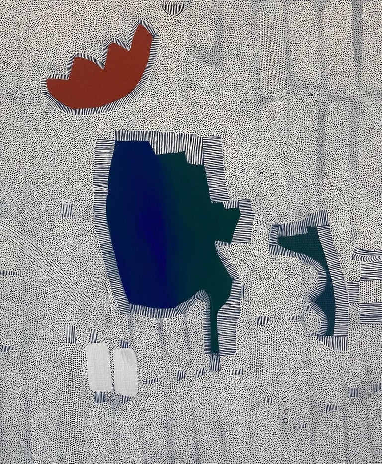 Maeve D'Arcy - Maeve D'Arcy "Bite Marks" - Abstract Acrylic Painting on ...