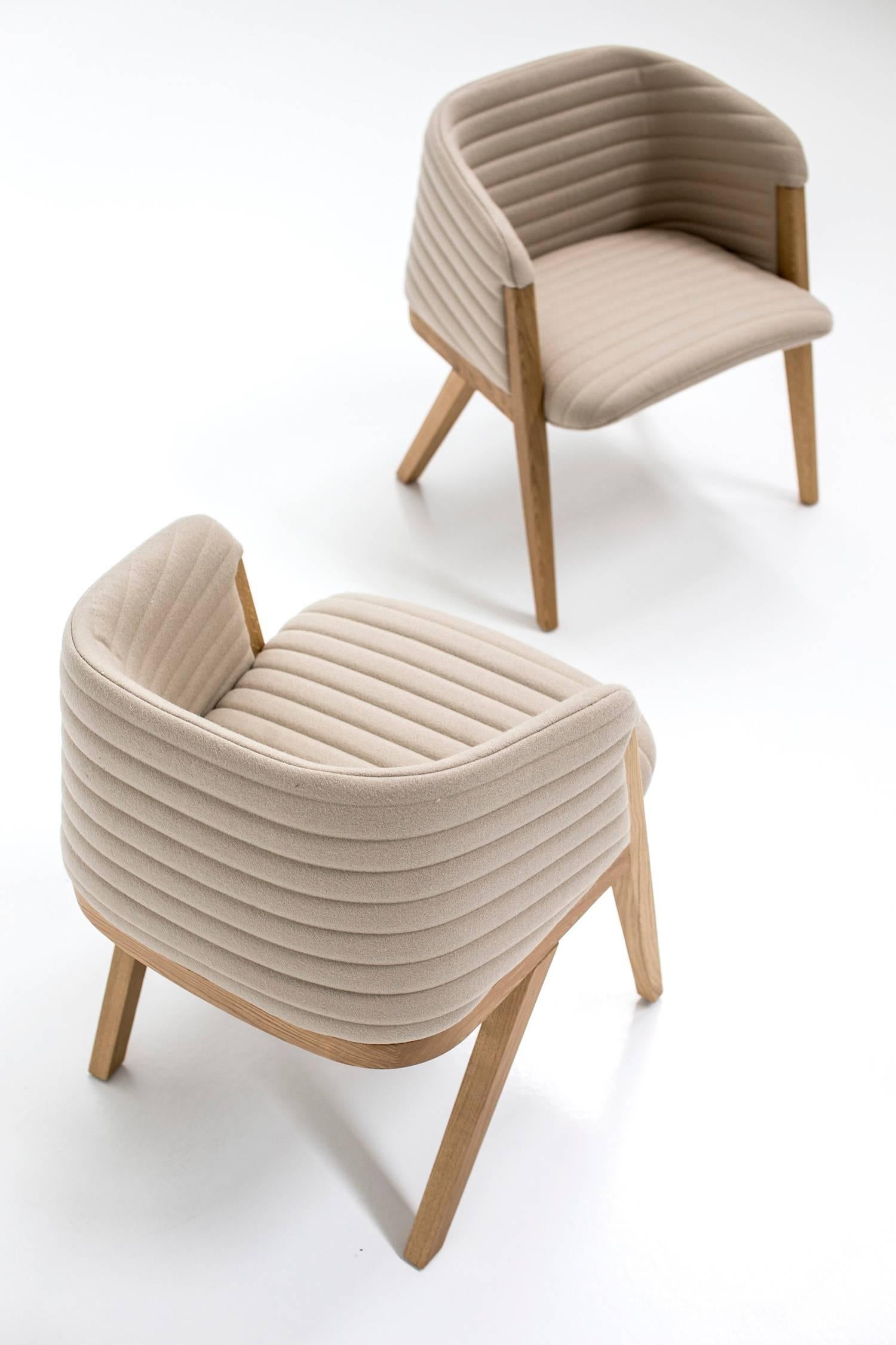 Mafalda Dining Chair, Patricia Urquiola for Moroso in Oak with Leather ...