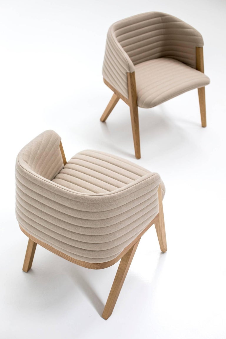 Mafalda Dining Chair, Patricia Urquiola for Moroso in Oak with Leather ...