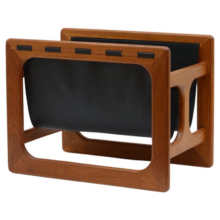 Minimalistic 1970s Danish Teak Magazine Rack Made by Salin Mobler ...