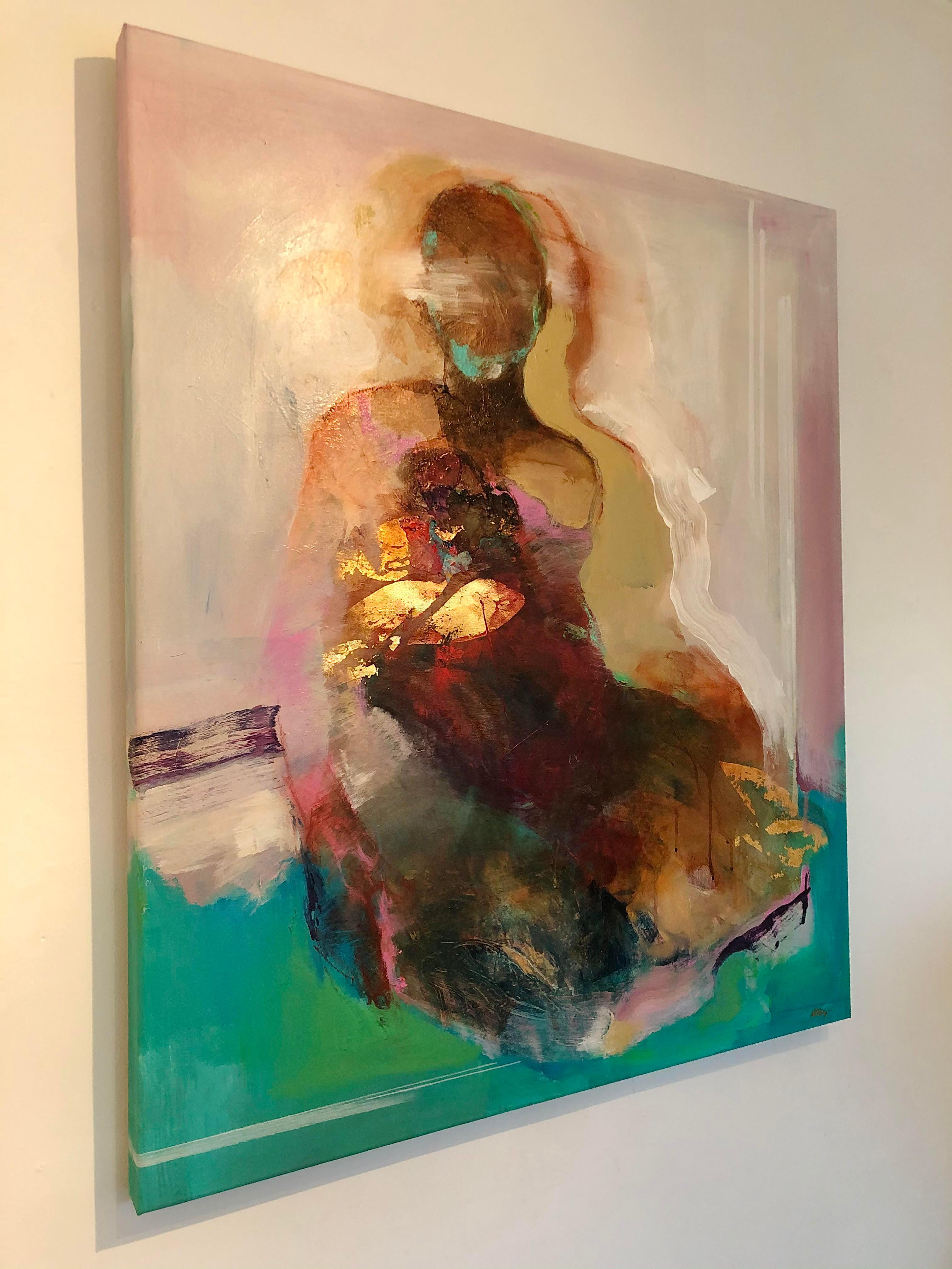 Magdalena Morey - Continuity 2 - original abstract expressionist figure ...