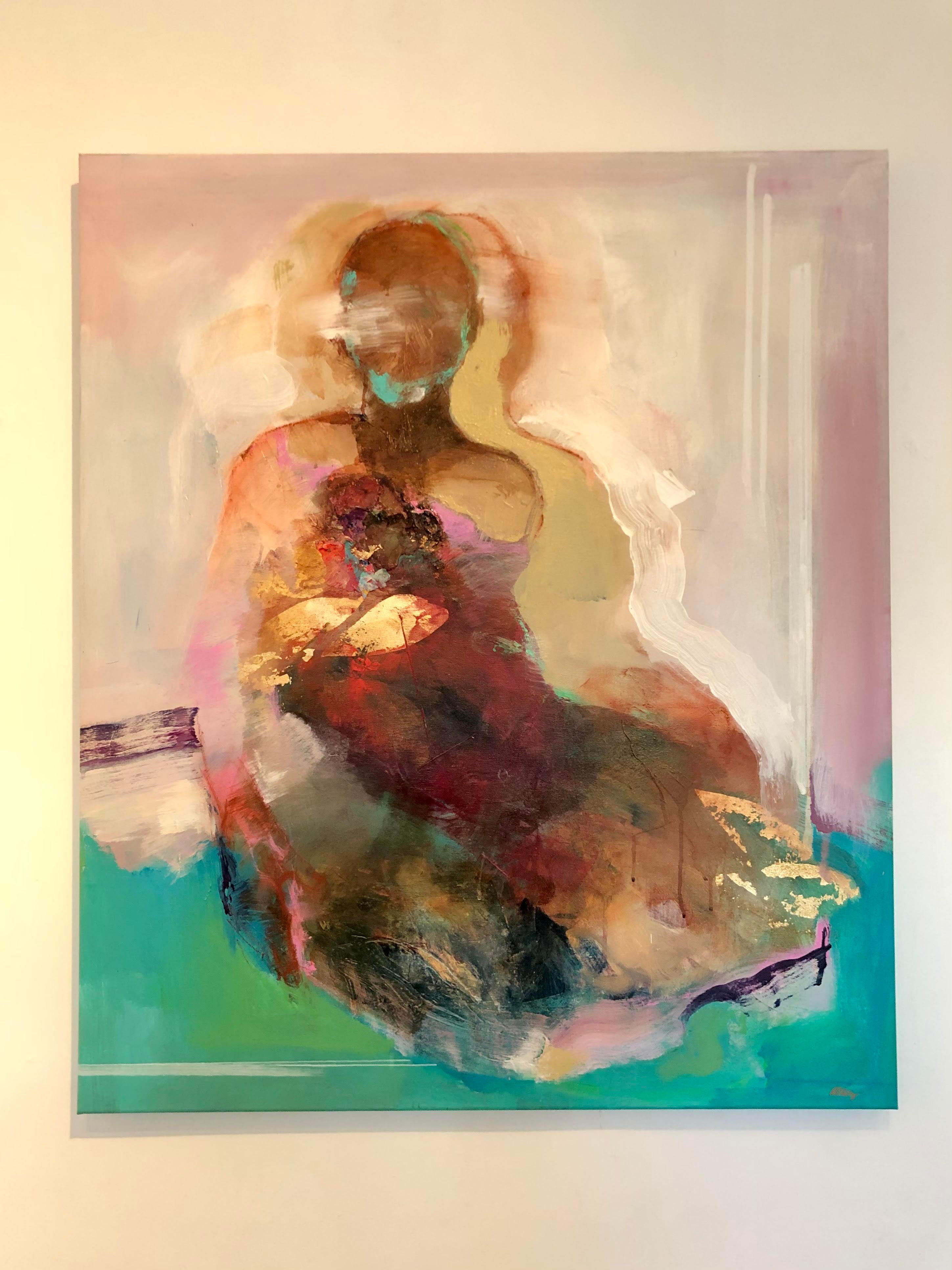 Magdalena Morey - Continuity 2 - original abstract expressionist figure ...