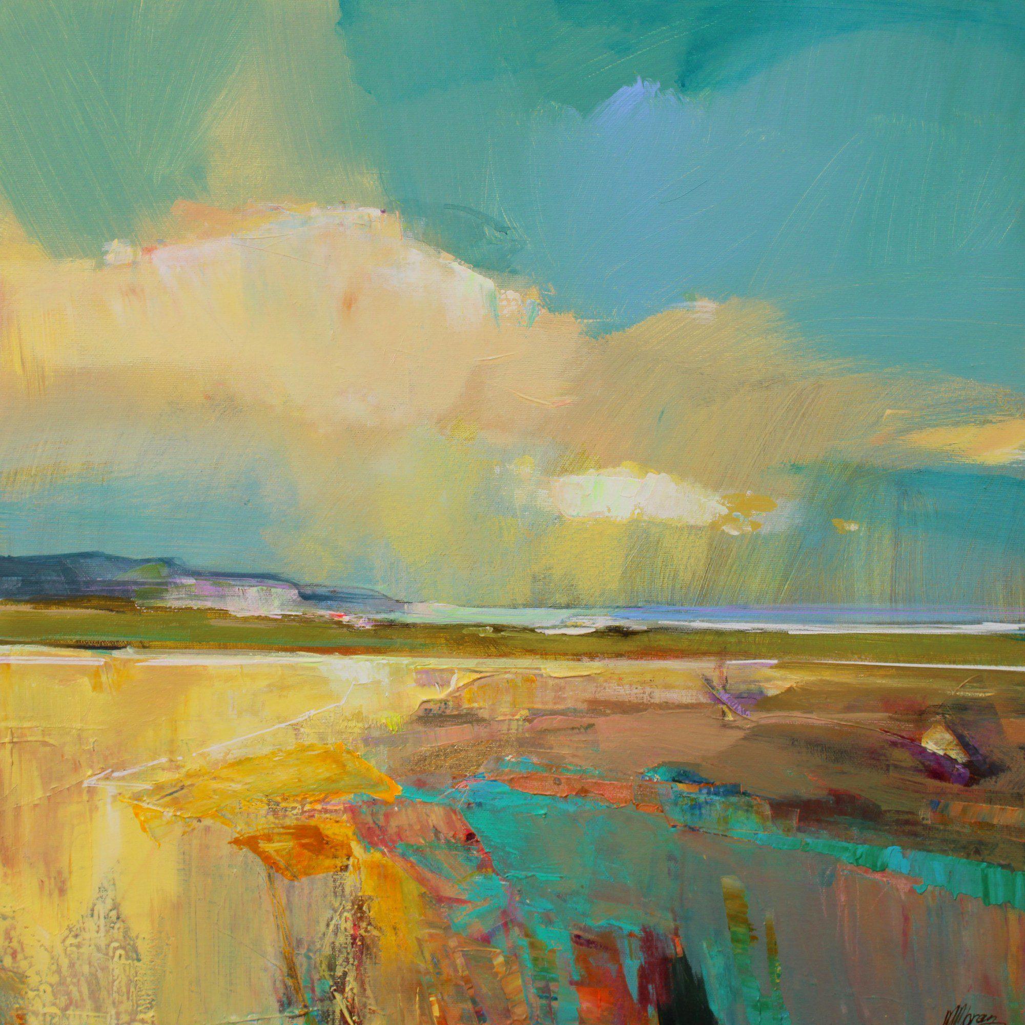 Magdalena Morey - Enjoying Warm Glow 3 -original abstract contemporary ...