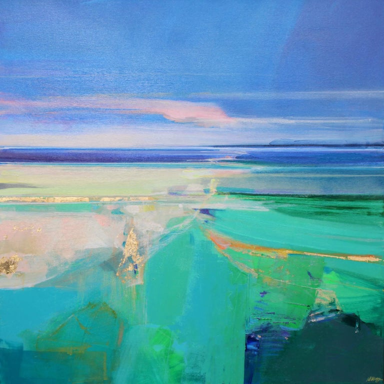 Magdalena Morey - Life by the Sea 2 - abstract expressionist landscape ...