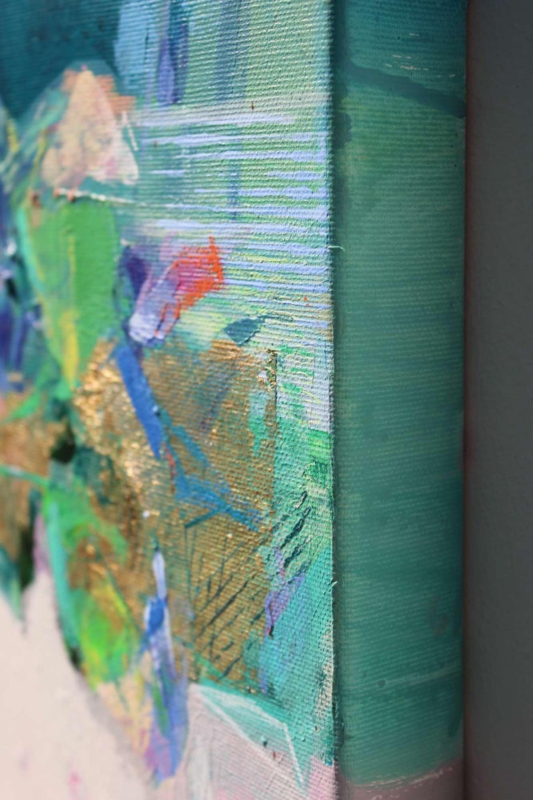 Magdelena Morey - A Playful Disposition 3, Bright Semi Abstract Floral ...
