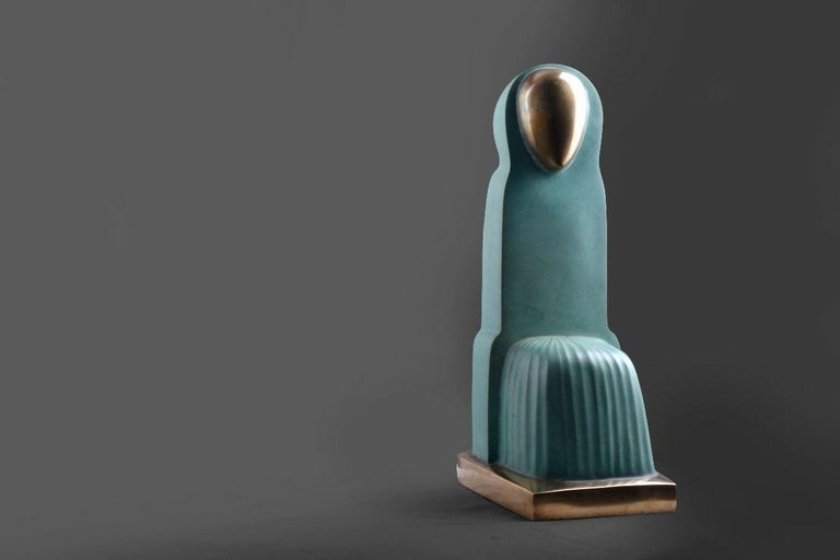 Maged Mekhail - "El Sayed" Bronze Sculpture 18" x 7" x 8" inch by Maged ...